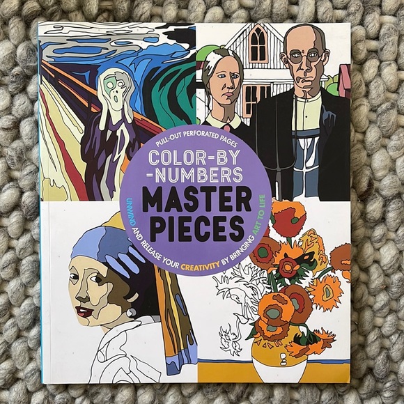 Games | Color By Numbers Masterpieces Coloring Book | Poshmark